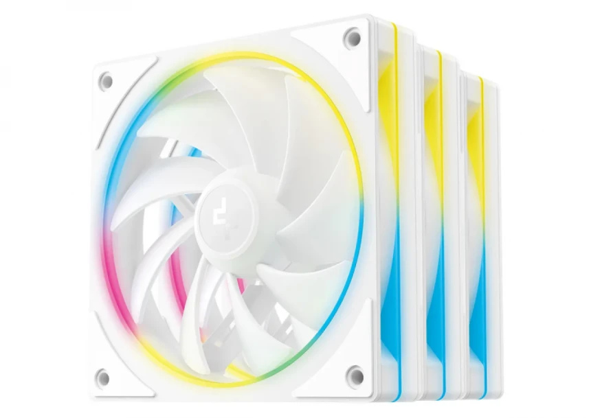 Ventilatori za kuciste 3in1 FL12 SE DeepCool Beli, R-FL12SE-WHAPN3-G