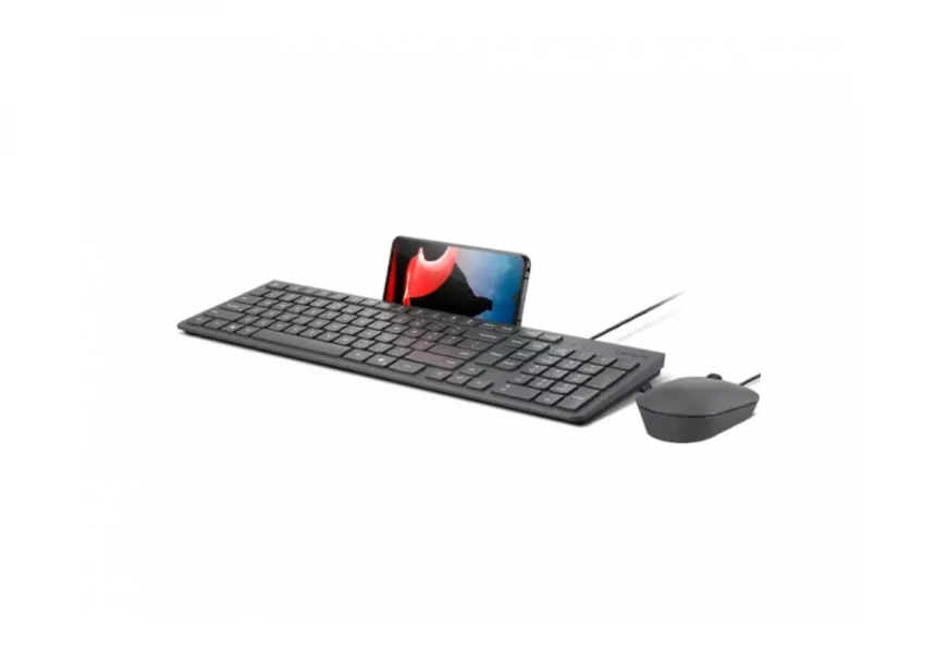 Tastatura+miš LENOVO Lenovo 310/žicni set/USB-A /US Eur/crna