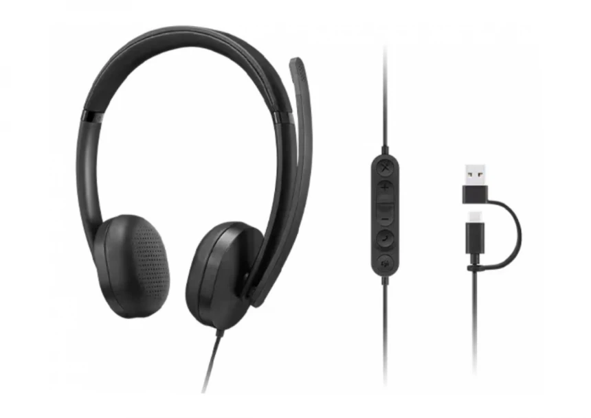 Slušalice LENOVO VoIP Headset 5000 /žicne /Teams/crna