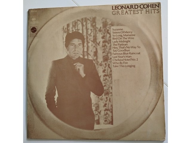 Leonard Cohen Greatest Hits LP