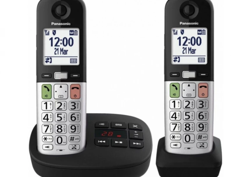 Telefoni Fiksni bezicni PANASONIC KX-TGU432EXB - 2 Slusalice