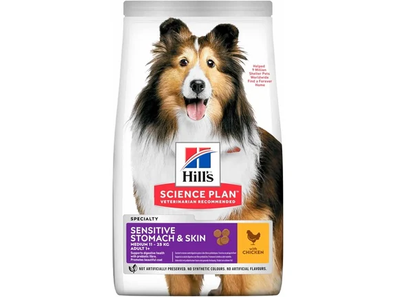 Hill's science plan Hrana za pse Sensitive stomach & skin medium adult piletina