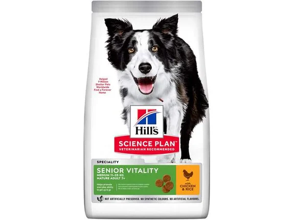 Hill's science plan Hrana za pse Senior vitality medium mature piletina 14 kg