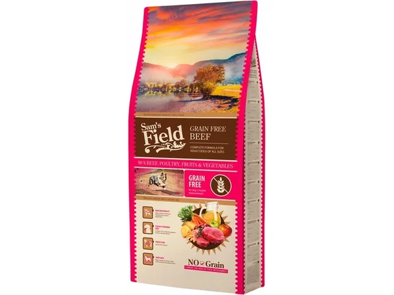 Sam's field Hrana za pse Adult all size grain free govedina 13 kg