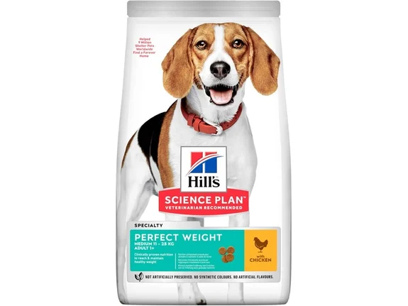 Hill's science plan Hrana za pse Perfect weight medium adult piletina