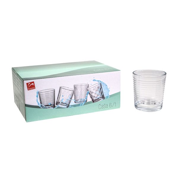 SIGMA Set staklenih čaša 260ml 6/1 GRB256-A