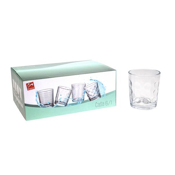 SIGMA Set staklenih čaša 260ml 6/1 GRB256-B