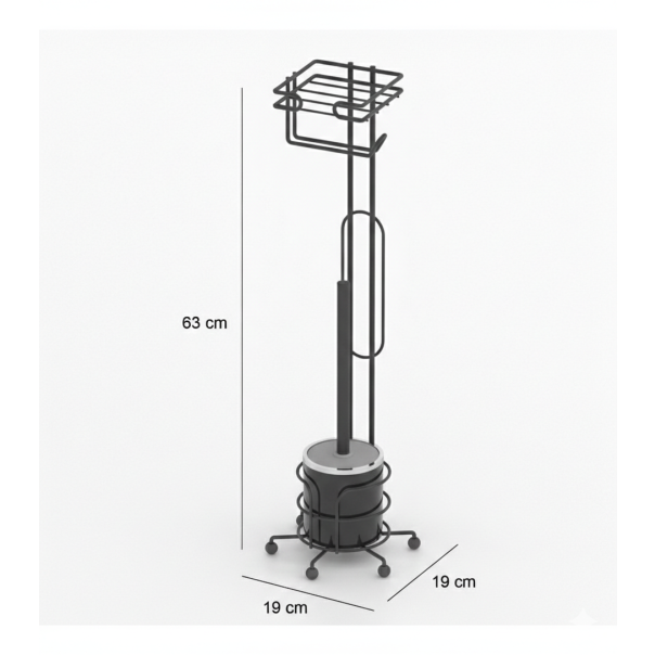 APEX Držač toalet papira sa wc četkom MG096