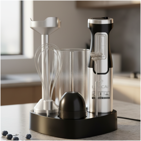LEXICAL Ručni blender LHB-1666 6u1, 800W, sa titanskim sečivima