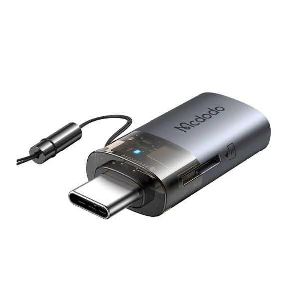 MCDODO Adapter OT-7600 2U1 USB-A na USB-C, sa čitačem kartica