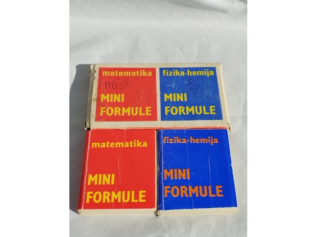 Mini Formule Ex Yu Kjnizice u Originalnom Omotu