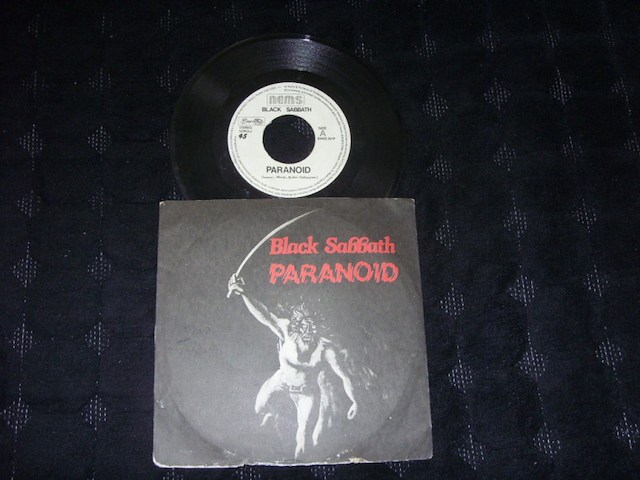 Black Sabbath – Paranoid 7` singl Beograd Disk 1980.