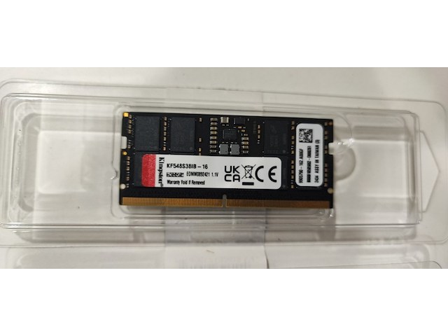 Kingston SODIMM DDR5 16GB 4800MT/s KF548S38IB-16