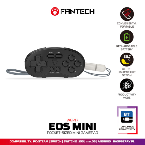 Joypad wireless Fantech WGP17 Eos mini crni