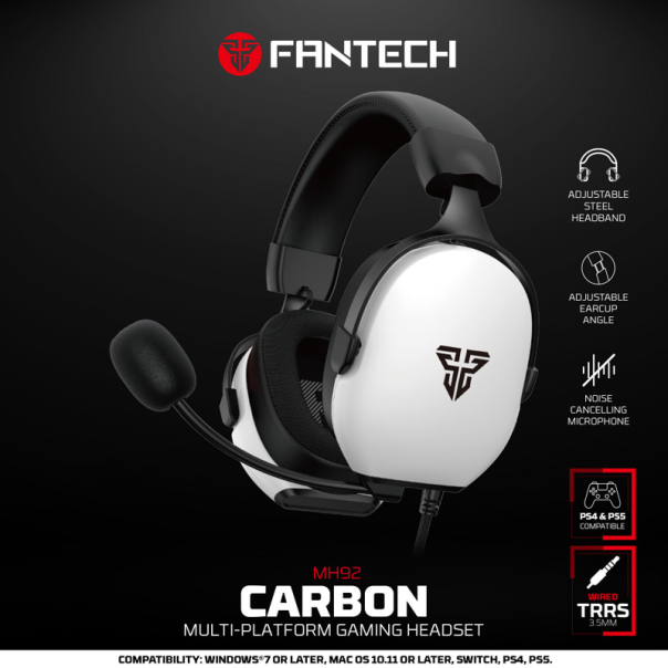 Slušalice Gaming Fantech MH92 Carbon crne