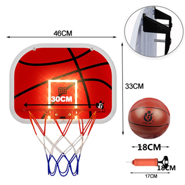 Koš 47x33 tabla brojčanik sa loptom 370922