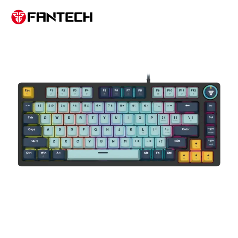 Tastatura Mehanicka Gaming Fantech MK875V2 RGB Atom 81 Mizu SkyBlue Rosie switch