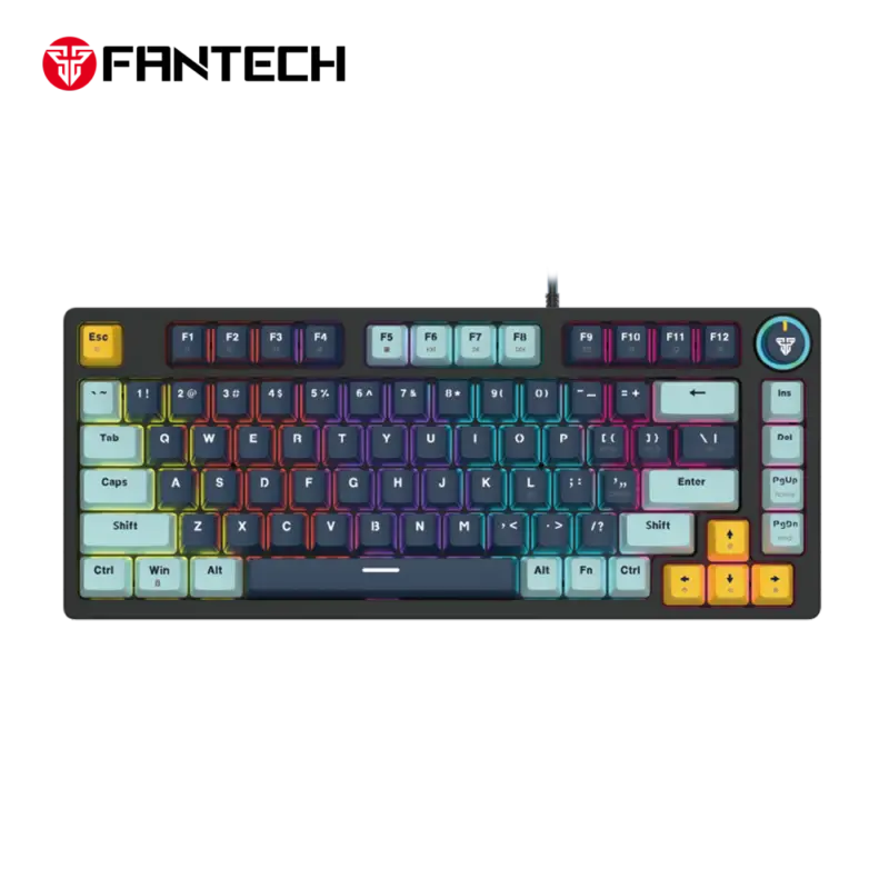 Tastatura Mehanicka Gaming Fantech MK875V2 RGB Atom 81 Mizu Navy Rosie switch
