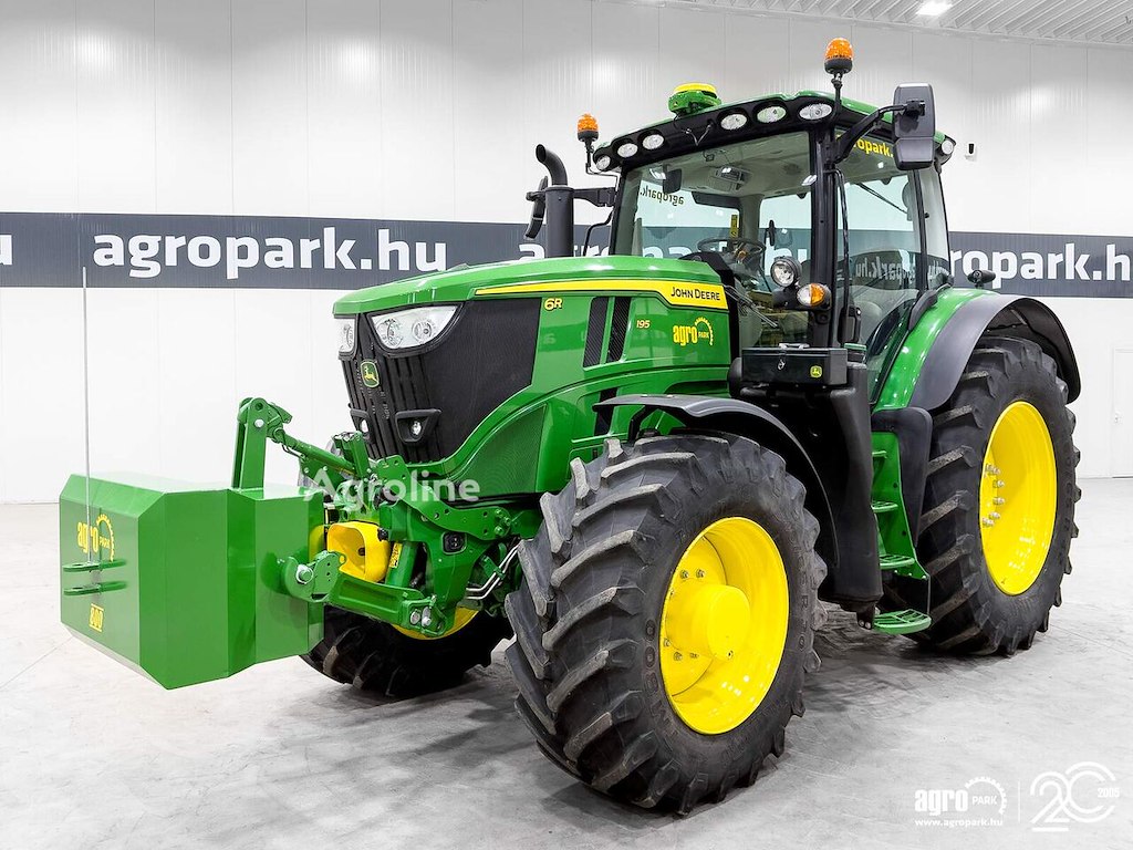 John Deere 6R 195 AutoQuad Plus 20/20 50 km/h, axle suspension, cab suspens traktor točkaš