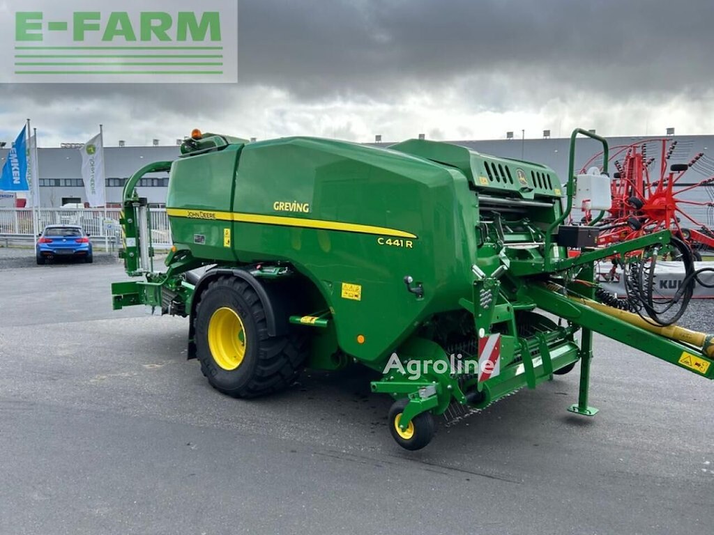 John Deere c441r mit folienbindung balirka za četvrtaste bale