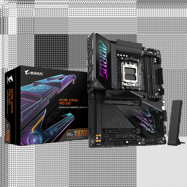 AM5, X870E AORUS PRO X3D, 4x DIMMs, EXPO & XMP Support, Wi-Fi 7, Dual USB4 Type-C with DP-Alt, HDMI ( X870E A PRO X )