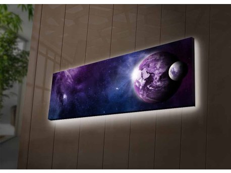 WALLXPERT Dekorativno LED osvetljeno platno sa slikanjem 3090NASA 003