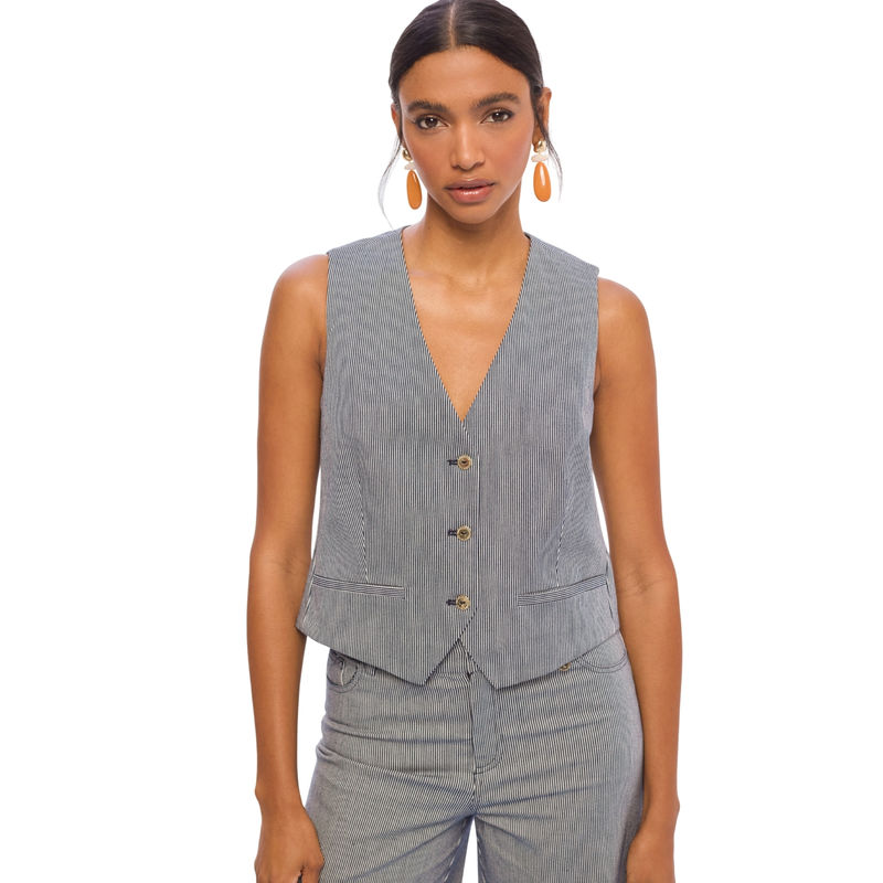 Ženski prsluk Lola Striped twill waistcoat
