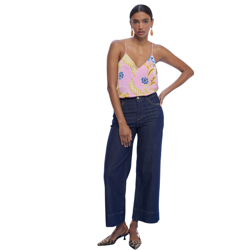 Ženski top Lola Printed satin camisole top