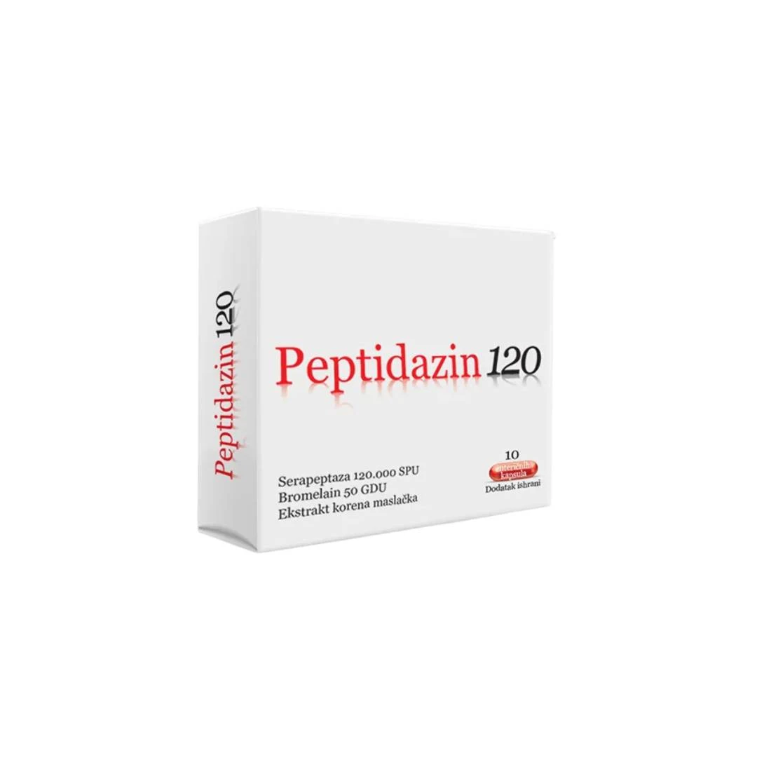 Plus Naturallab Peptidazin 120 Serapeptaza, Bromelain i Estrakt Korena Maslačka 10 Kapsula
