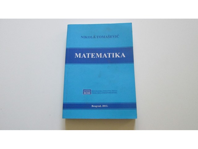 MATEMATIKA, Nikola Tomašević