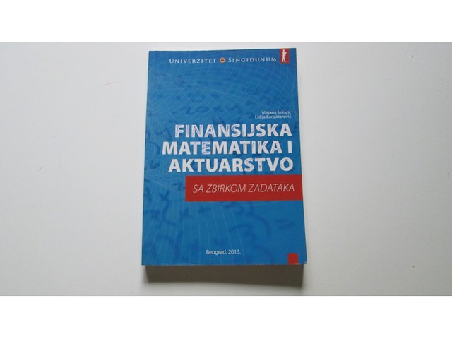 Finansijska matematika i aktuarstvo, Mirjana Šekarić
