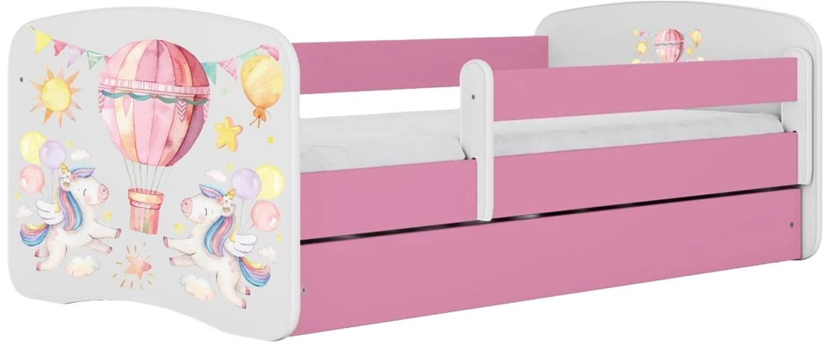 Babydreams decji krevet sa podicom 90x184x61 cm ružicasti