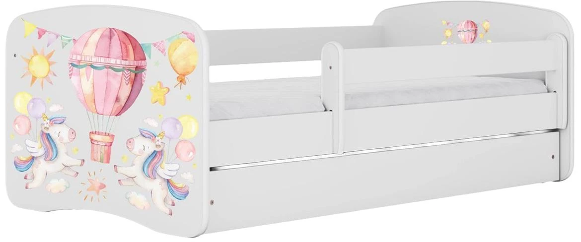 Babydreams decji krevet sa podicom 90x184x61 cm beli