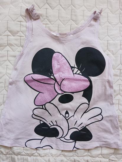 Nova H&M Minnie Mouse lila majica, 122-128
