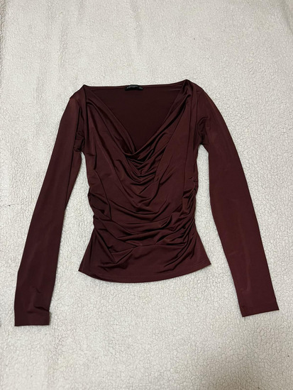 Stradivarius Bordo Bluza