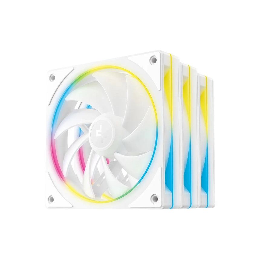 Ventilatori za kuciste 3in1 FL12 SE DeepCool Beli, R-FL12SE-WHAPN3-G