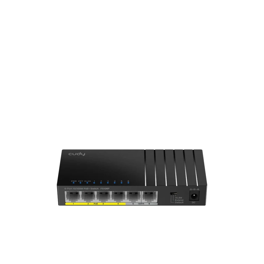 Svič 10/100 6-port Cudy FS106P PoE+/36W/2×Uplink