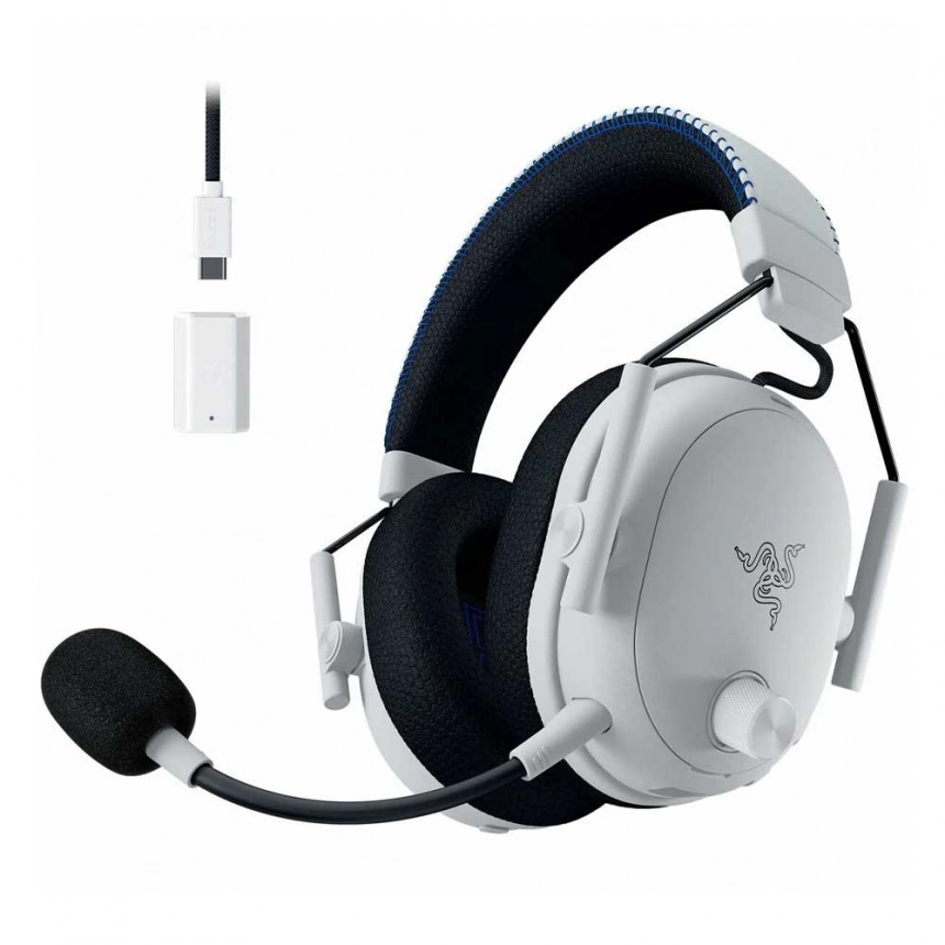 BlackShark V3 Pro for PlayStation - Wireless ANC Esports Headset - White Edition