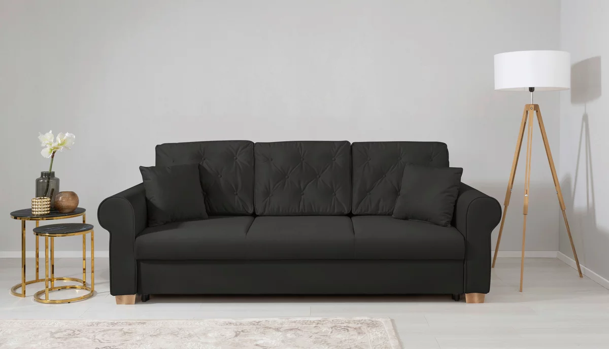 SOFA LEŽAJ crna