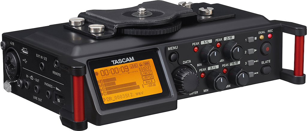Tascam DR-70D filmski snimač
Four XLR Inputs and a Stereo Mic for Versatile Audio Production