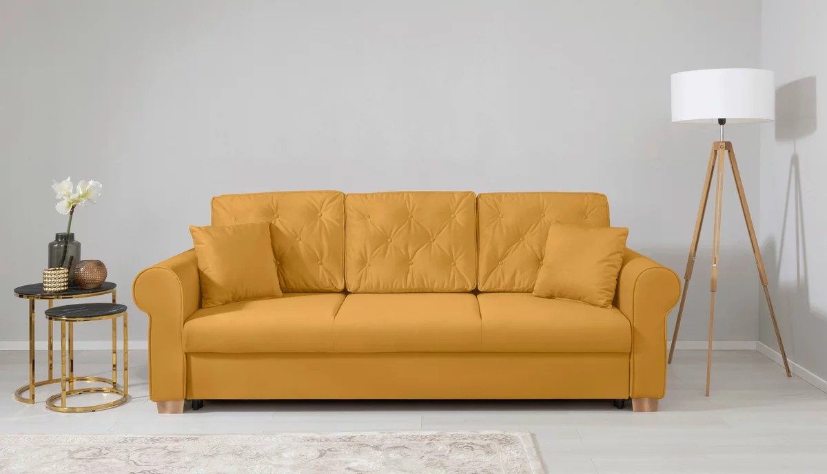 SOFA LEŽAJ žuta