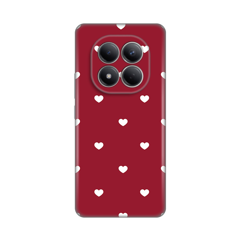 Maska(futrola) Silikonska Print Skin za Xiaomi Redmi Note 15 Pro 4G Burgundy Hearts