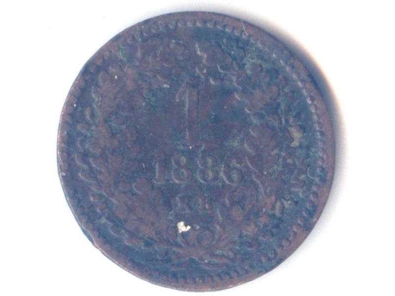 Madjarska 1 krajczar 1886 KB