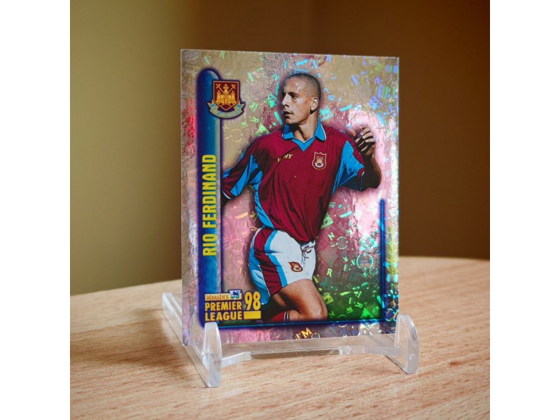 Rio FERDINAND Rookie slicica - Premier league 98 Merlin