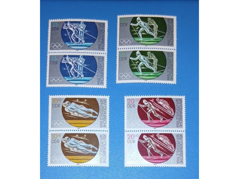 Nemačka DDR serija dvojci Olimpijada 1983 MNH **