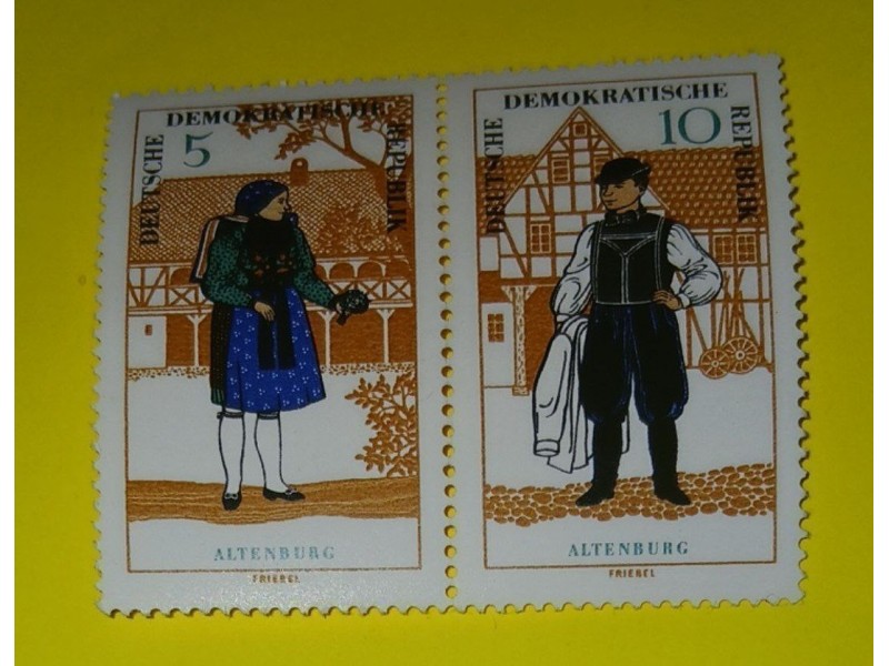 Nemačka DDR marke dvojac 1966 MNH **