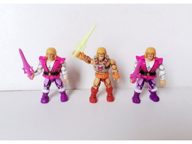 MOTU blocks He-Man, Masters 3x mini figurice (Set 4)