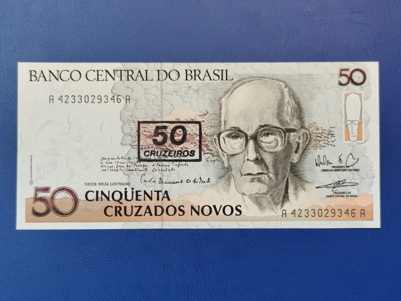 Brazil 50 cruzados novos 1990 UNC