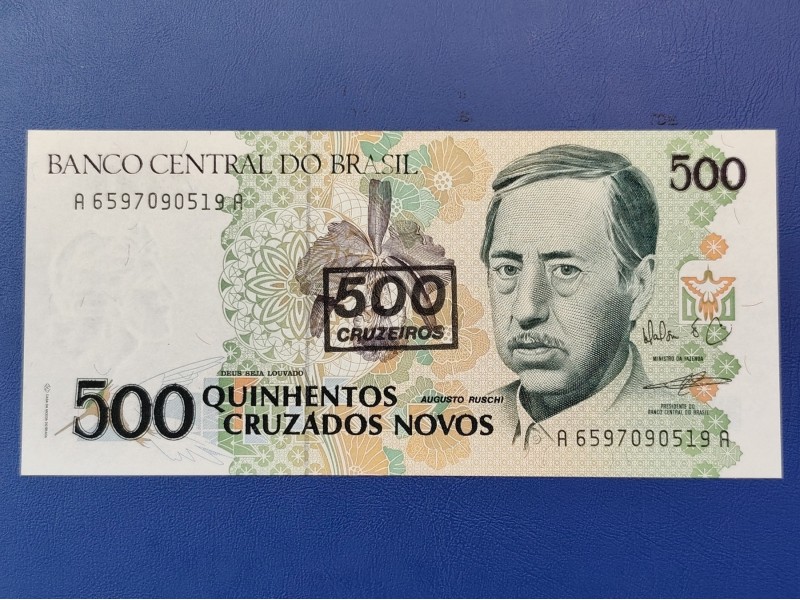 Brazil 500 cruzados novos 1990 UNC