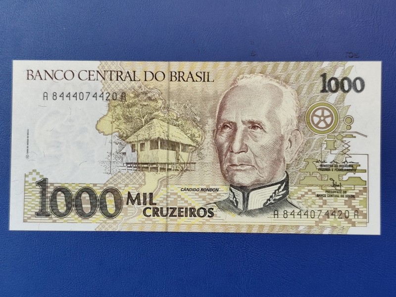 Brazil 1000 cruzeiros 1990-1991 UNC